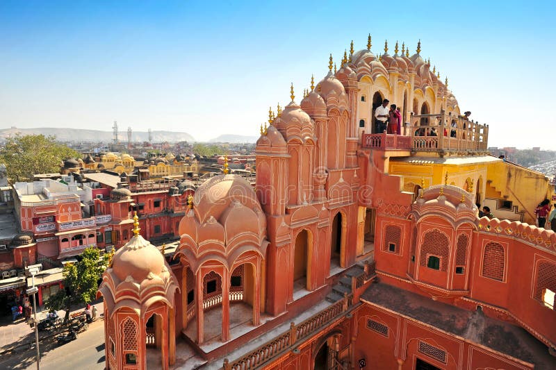 Hawa Mahal, Jaipur, Indien redaktionelles bild. Bild von frontseite ...
