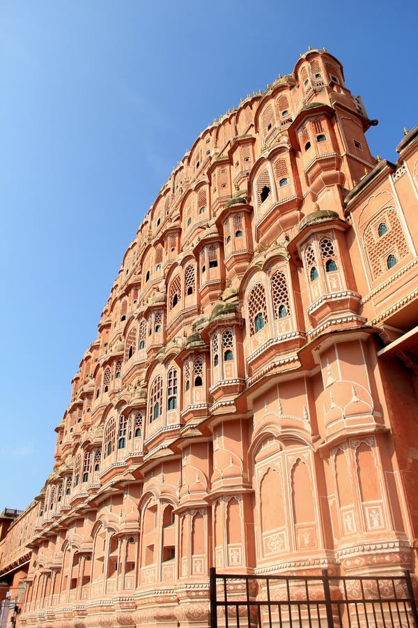 Hawa Mahal Side View. stock photo. Image of arch, asia - 26990014