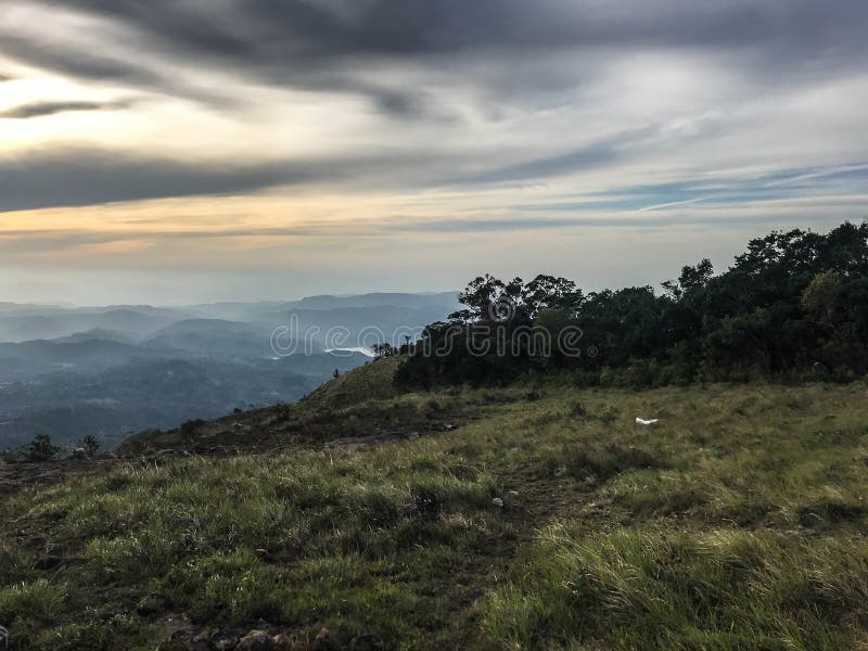 Hawagala Cloudy Mountain at Balangoda. Stock Photo - Image of adventure ...
