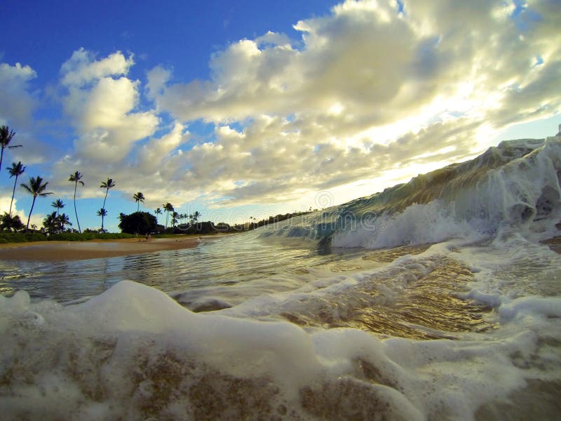Hawaii Beach Waves stock image. Image of surf, hawaii - 36428057