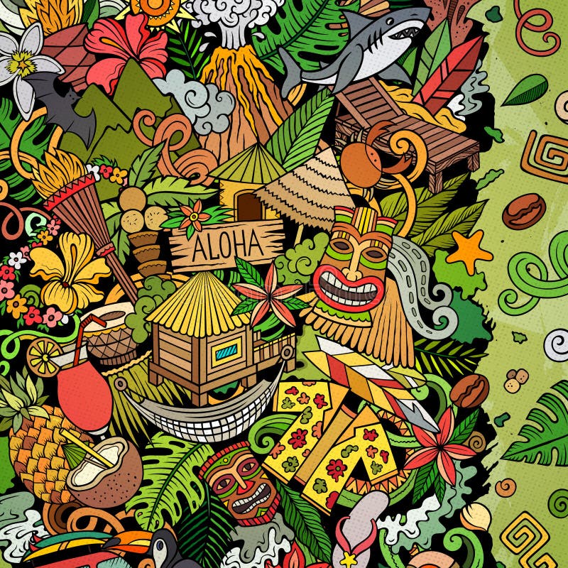 Hawaii Items Stock Illustrations – 664 Hawaii Items Stock Illustrations ...