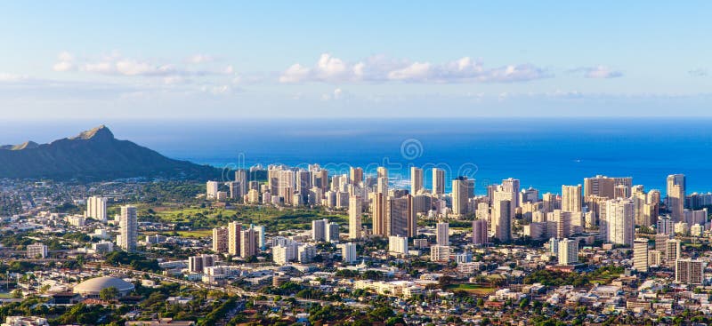 Hawaii city skyline stock photo. Image of head, outdoors - 58013160