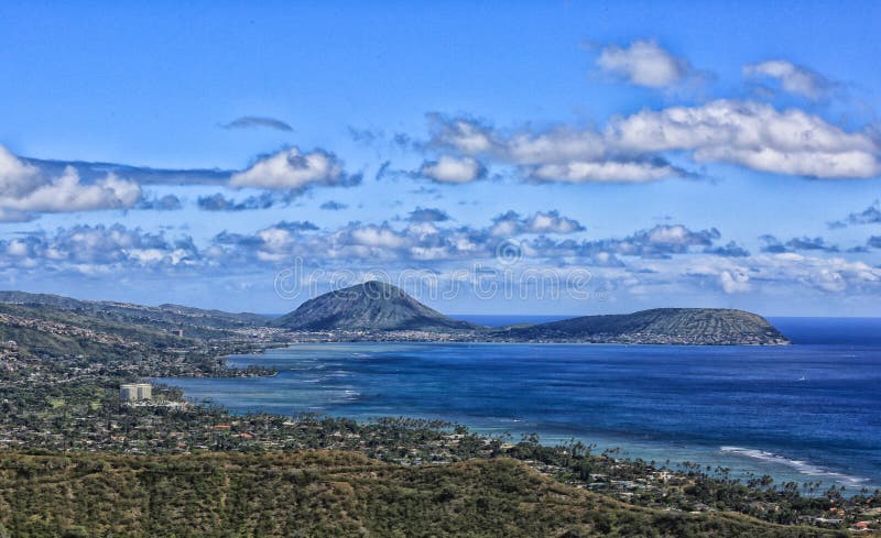 Hawaii Diamond Head stock photo. Image of head, hawaii - 136653972