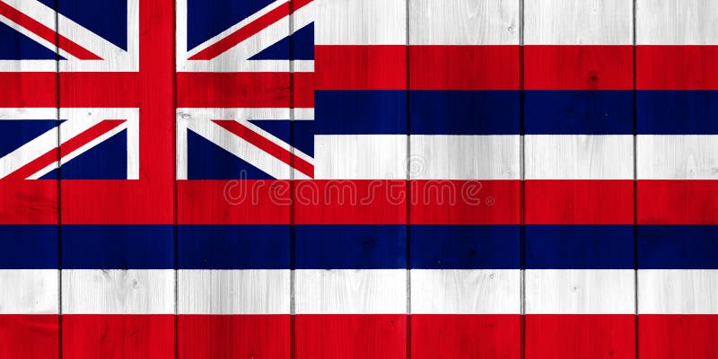 Hawaii Flag on the Texture. Concept Collage Stock Image - Image of ...
