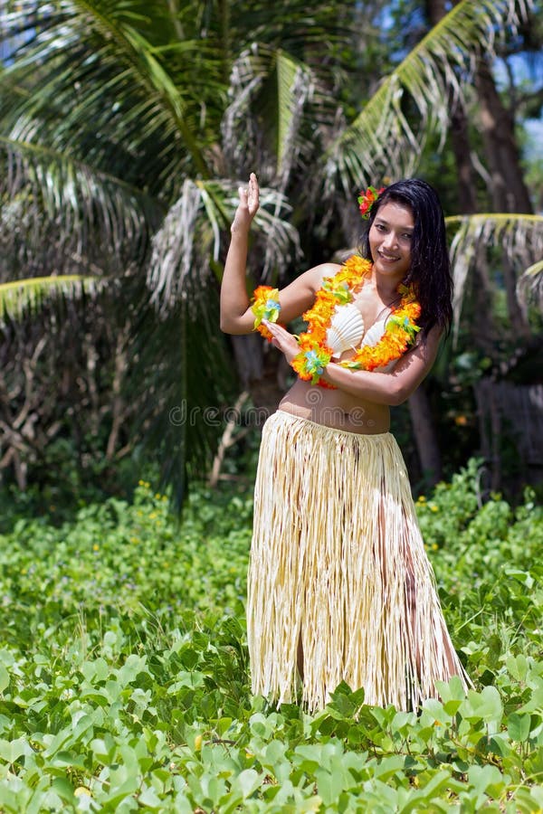 Hawaii hula dancer stock image. Image of attractive, hand - 31388539