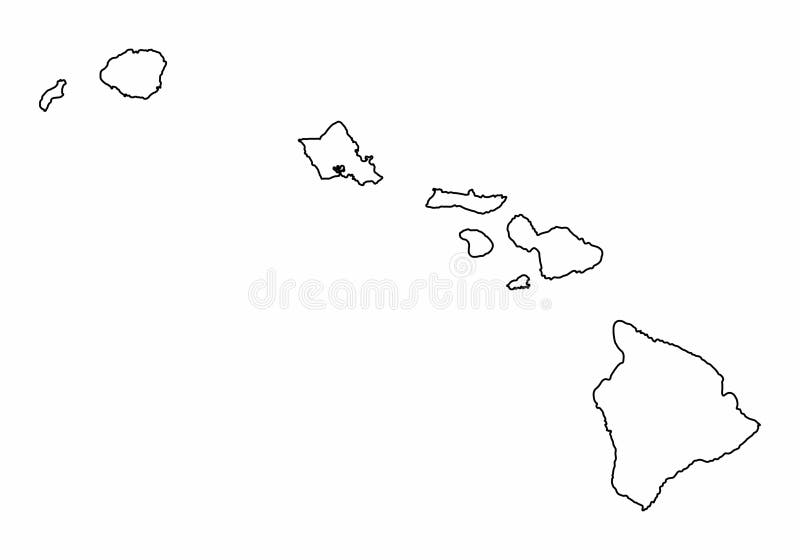 Vector United States of America, Hawaii State. Stock Vector ...