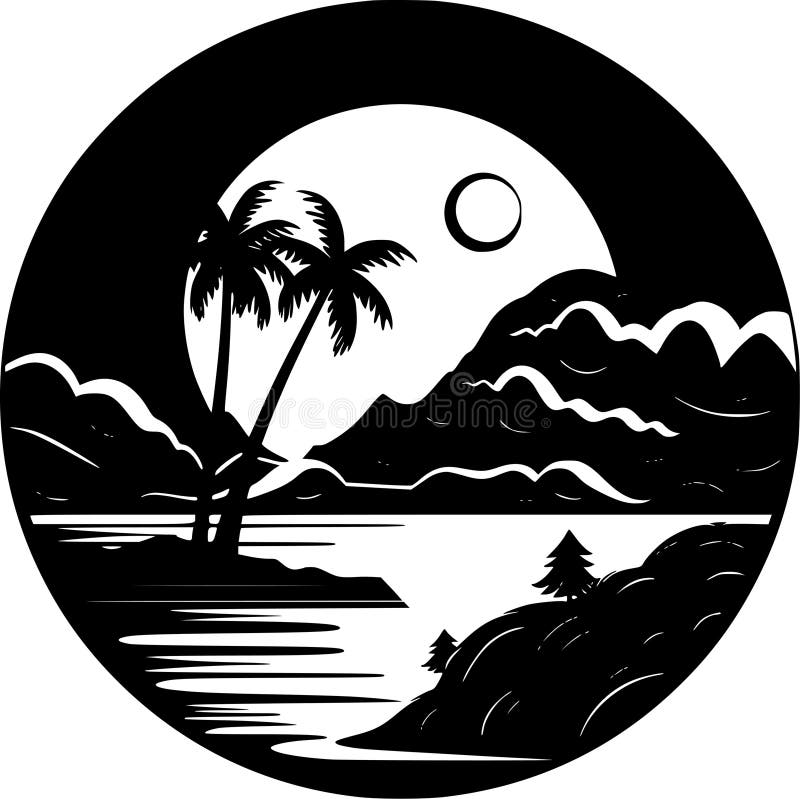 Hawaii - Minimalist and Simple Silhouette - Vector Illustration Stock ...