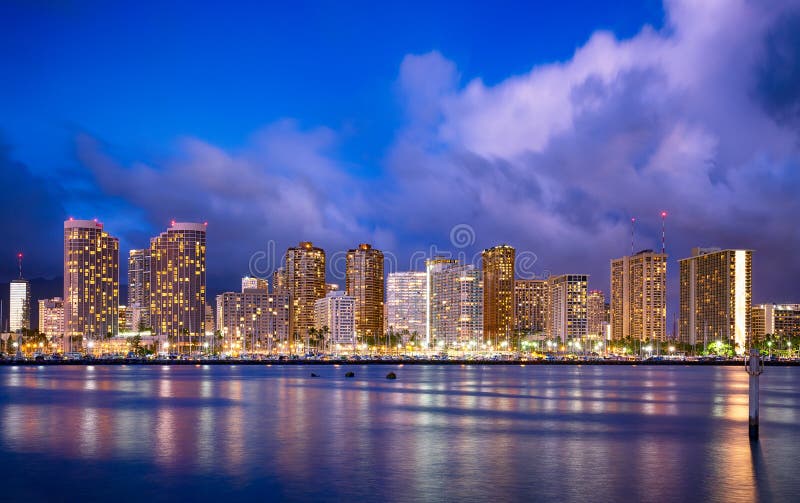 Hawaii at night stock image. Image of landscape, beauty - 59476553