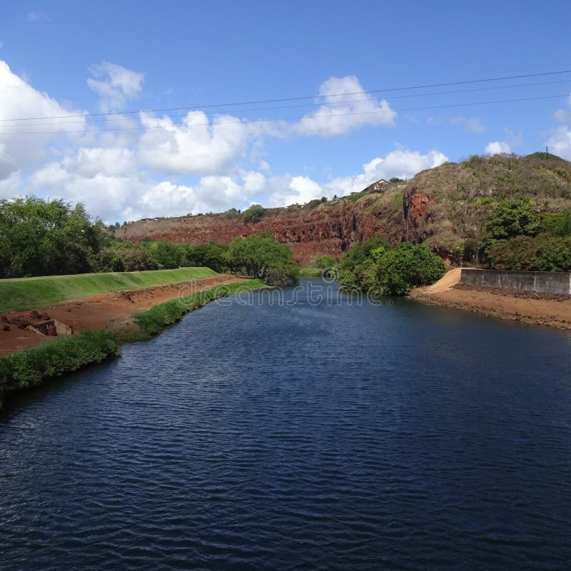 Hawaii river stock image. Image of river, swing, kauai - 97299629