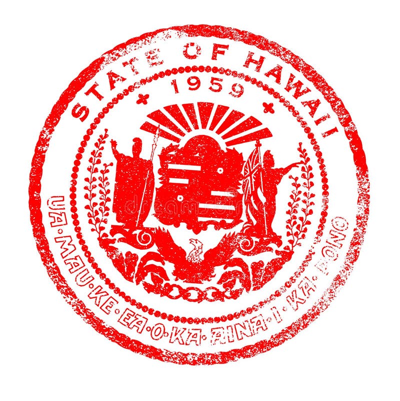 Hawaii State Seal Stock Illustrations – 334 Hawaii State Seal Stock ...