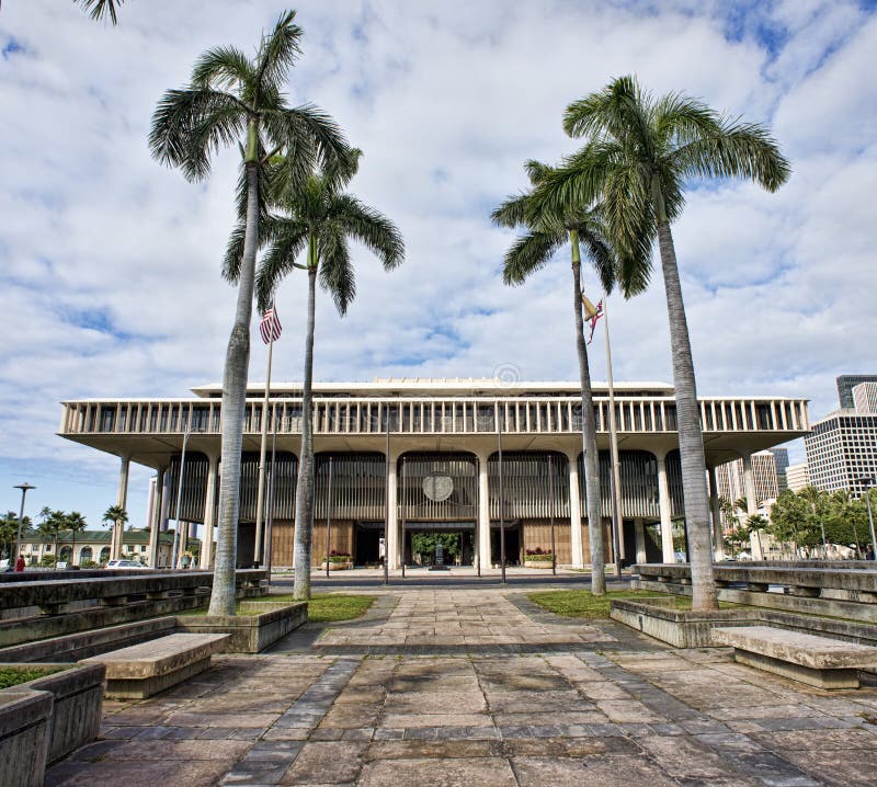 Ali Iolani Hale, Honolulu, Hawaii Editorial Stock Image - Image of oahu ...