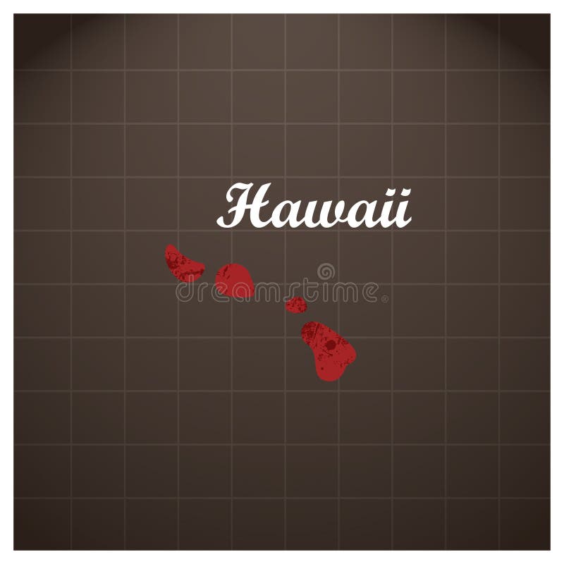 Hawaii State Map. Vector Illustration Decorative Design Stock Vector ...