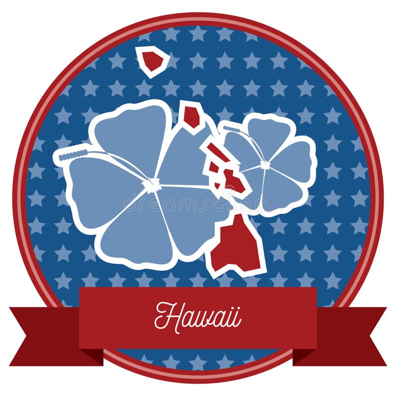 Hawaii State. Vector Illustration Decorative Design Stock Vector ...