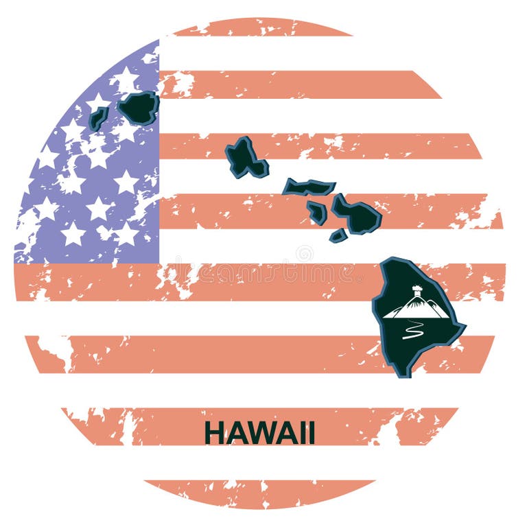 Hawaii State. Vector Illustration Decorative Design Stock Vector ...