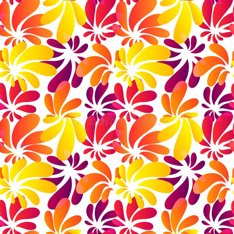 Hawaii Style Bright Seamless Pattern Stock Vector - Illustration of ...