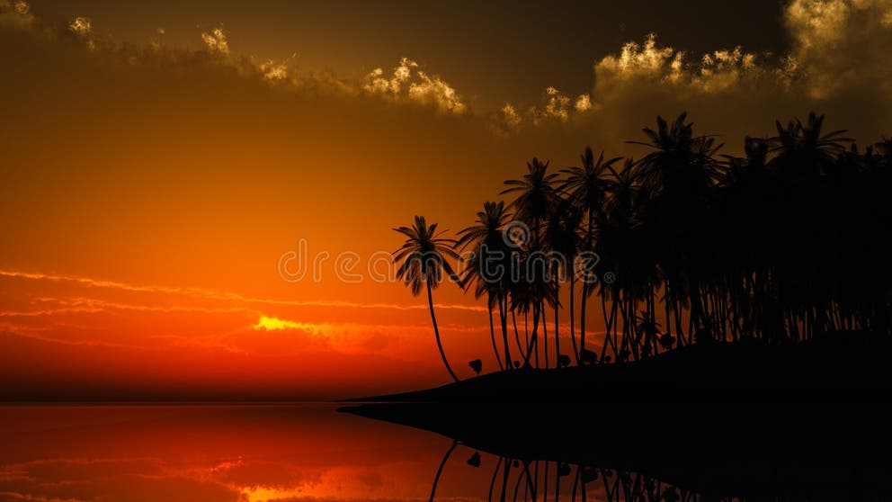 Hawaiian Sunset Stock Illustrations – 1,702 Hawaiian Sunset Stock ...