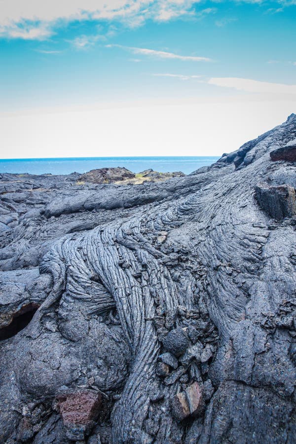 Hawaiian lava flow stock image. Image of hawaiian, magma - 53192097