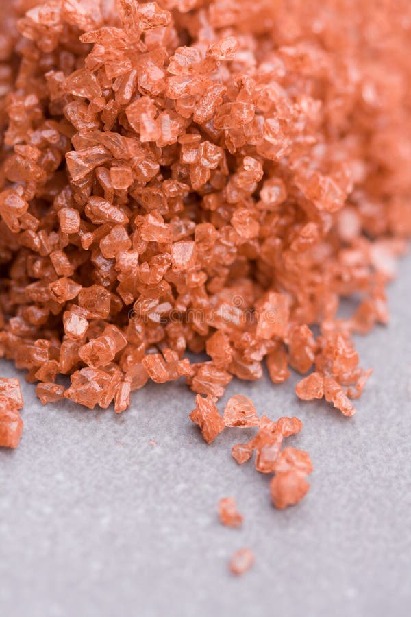 Hawaiian Red Alaea Sea Salt in Rustic Clay Bowls Stock Image - Image of ...