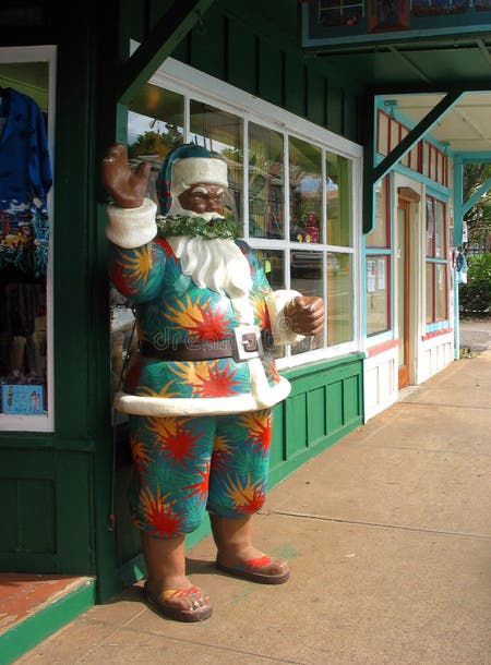 Hawaiian Santa stock photo. Image of maui, holiday, flip - 48088