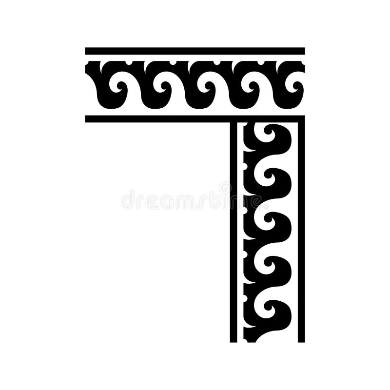 Hawaiian Tribal Ornaments Design Element Stock Vector - Illustration of ...