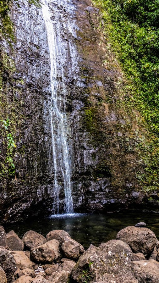 Hawaiian waterfall stock photo. Image of rocks, scenic - 103287880