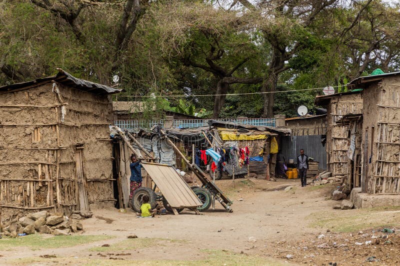 HAWASSA, ETHIOPIA - JANUARY 26, 2020: Monument To the Sidama People in ...