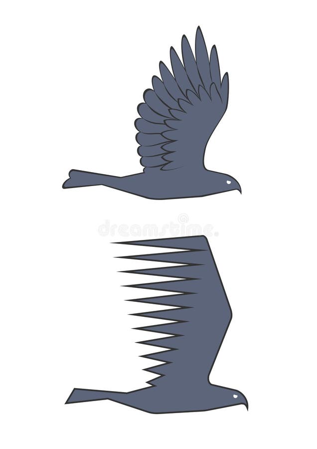 Hawk Logo stock vector. Illustration of hawk, mark, design - 21601682