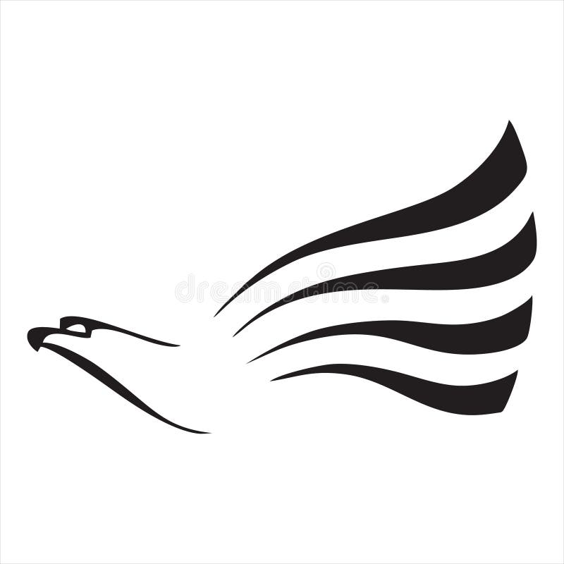 Hawk Bird Icon Isolated on White Background. Hawk Bird Icon in Trendy ...