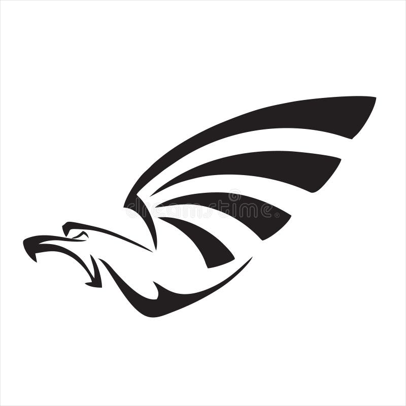 Hawk Bird Icon Isolated on White Background. Hawk Bird Icon in Trendy ...