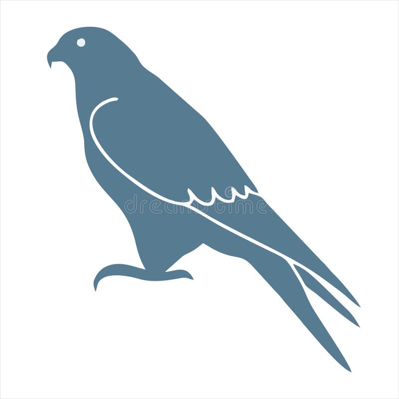Hawk Bird Icon Isolated on White Background. Hawk Bird Icon in Trendy ...