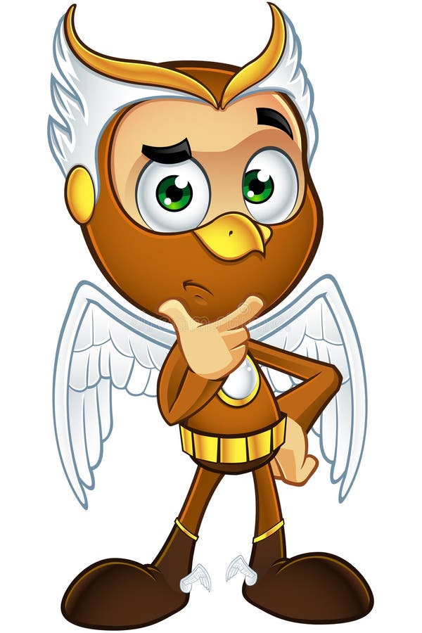 A Hawk Boy - Thinking stock vector. Illustration of predator - 74902620