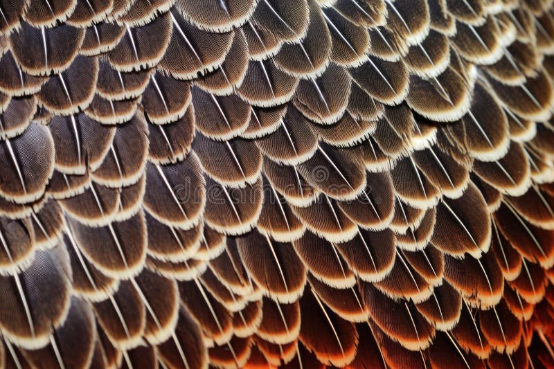 Hawk Feather Texture, Shot Close Stock Image - Image of structure ...