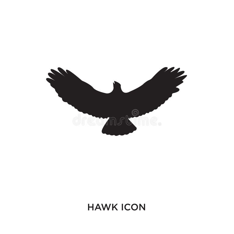 Hawk Icon in Trendy Design Style. Hawk Icon Isolated on White ...