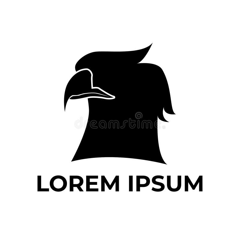 Hawk logo design stock illustration. Illustration of hawk - 257250426