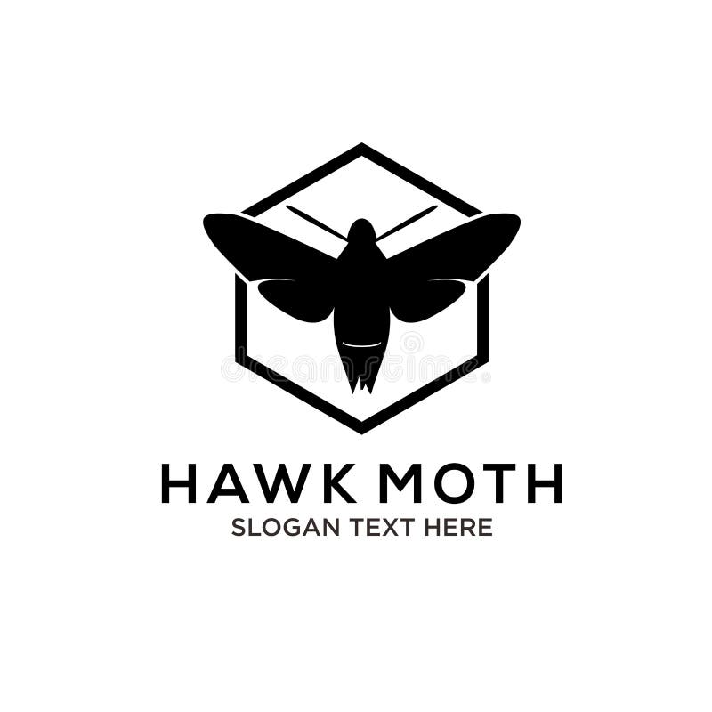 Hawk moth logo stock vector. Illustration of natural - 208045877