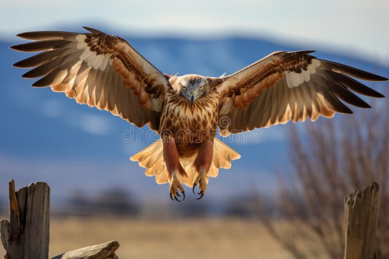 Hawk Swooping Down for a Capture Stock Photo - Image of wings, wildlife ...