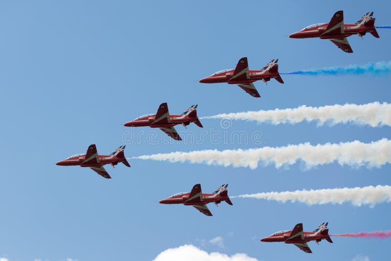 Hawk T1 jets on air show editorial stock photo. Image of jets - 41858153
