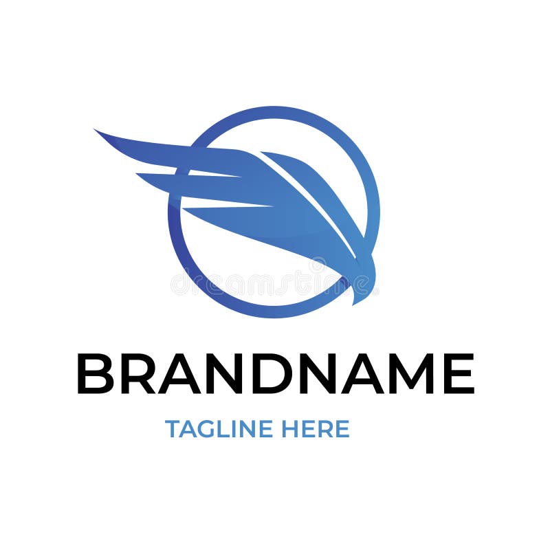 Hawk Wings Modern Logo Icon Stock Illustration - Illustration of eagle ...