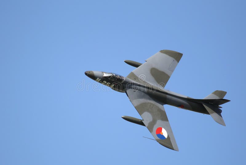 Hawker Hunter F6 - G-KAXF editorial stock image. Image of defense ...