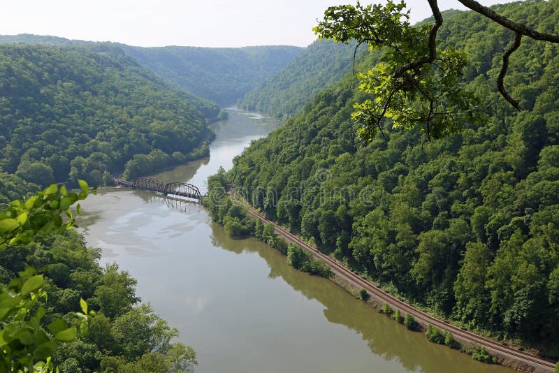 View at Hawks Nest bridge stock image. Image of green - 157442659