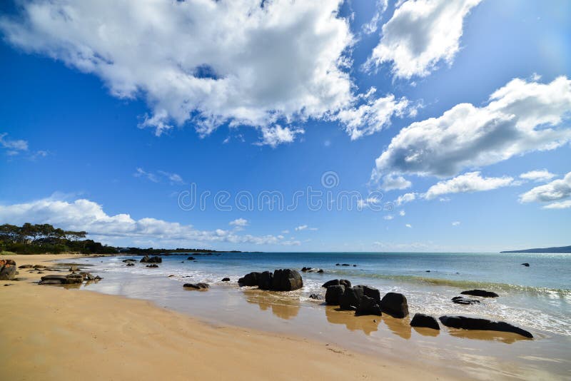 Hawley beach tasmania stock photo. Image of beach, skies - 84164686