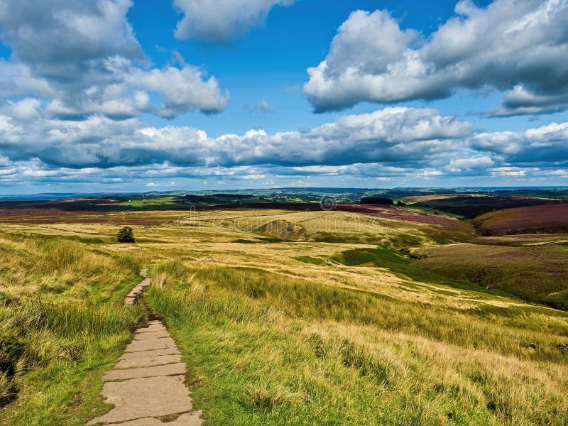 Haworth Moor Landscape with Path Stock Photo - Image of environment ...