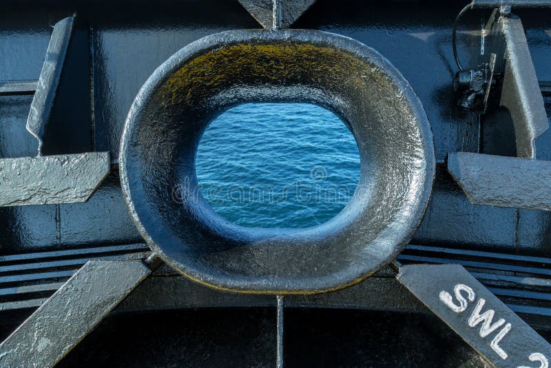 Hawse-hole stock photo. Image of black, water, side, quay - 33933086