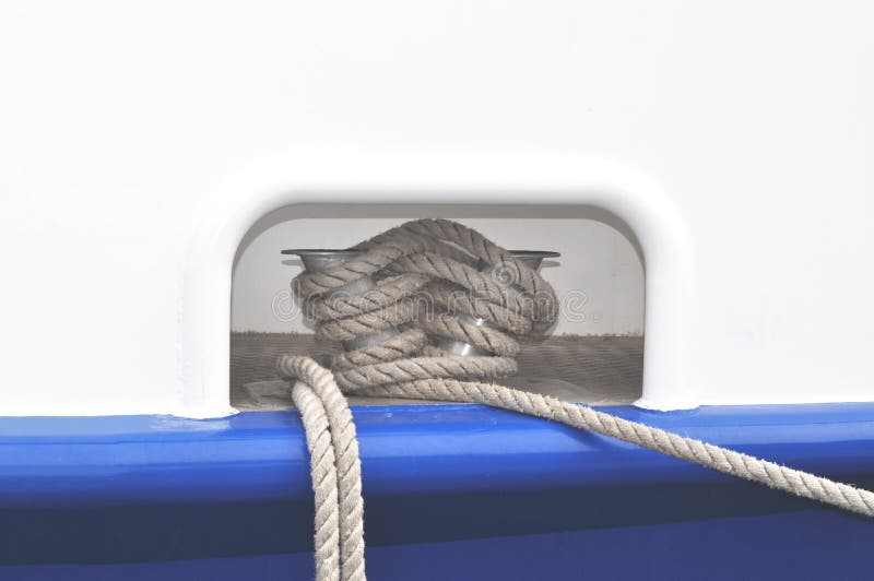 Hawsehole hawser and rope stock photo. Image of boat - 40218422