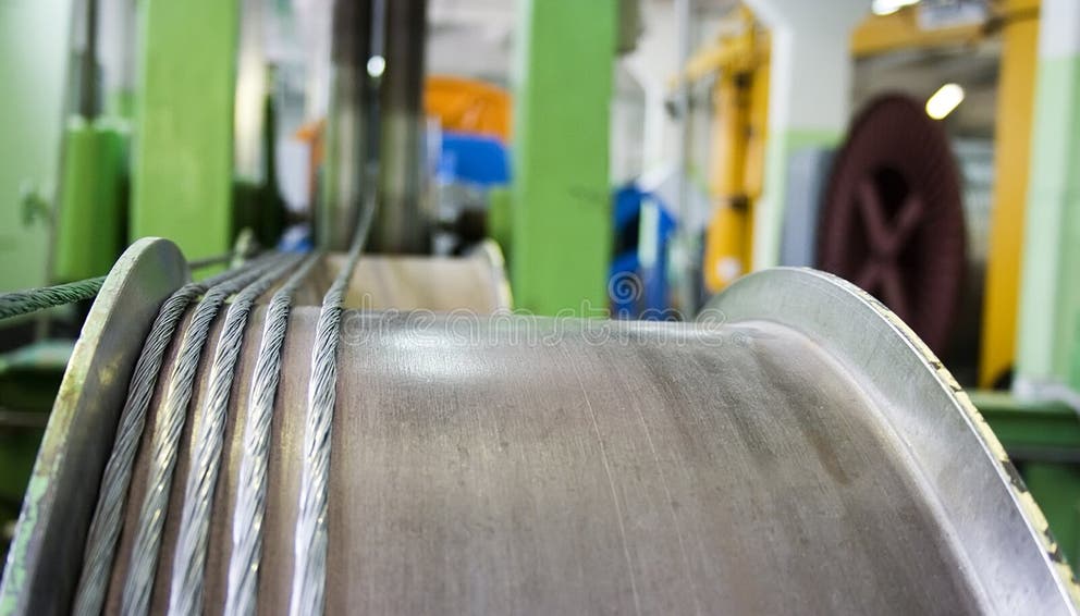 Hawser manufacturing stock image. Image of reel, industry - 19181561