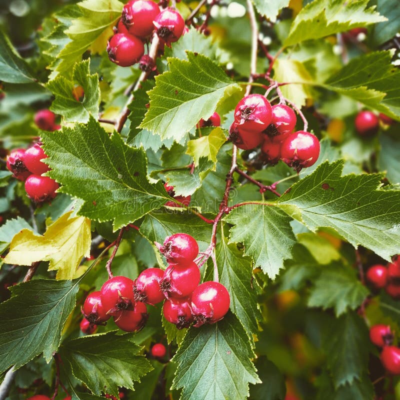 Hawthorn stock photo. Image of green, hawthorn, season - 100796254