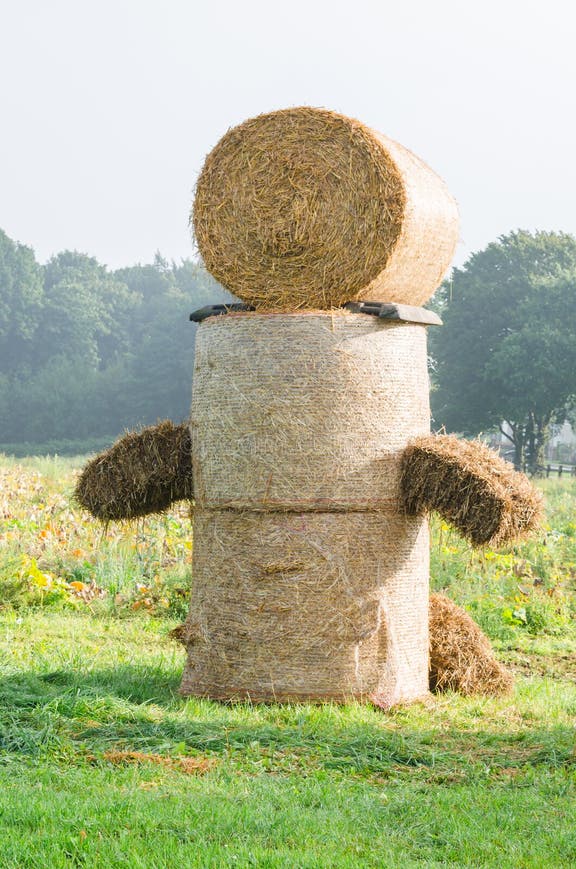 Hay bale figure stock image. Image of round, roll, lark - 80889209