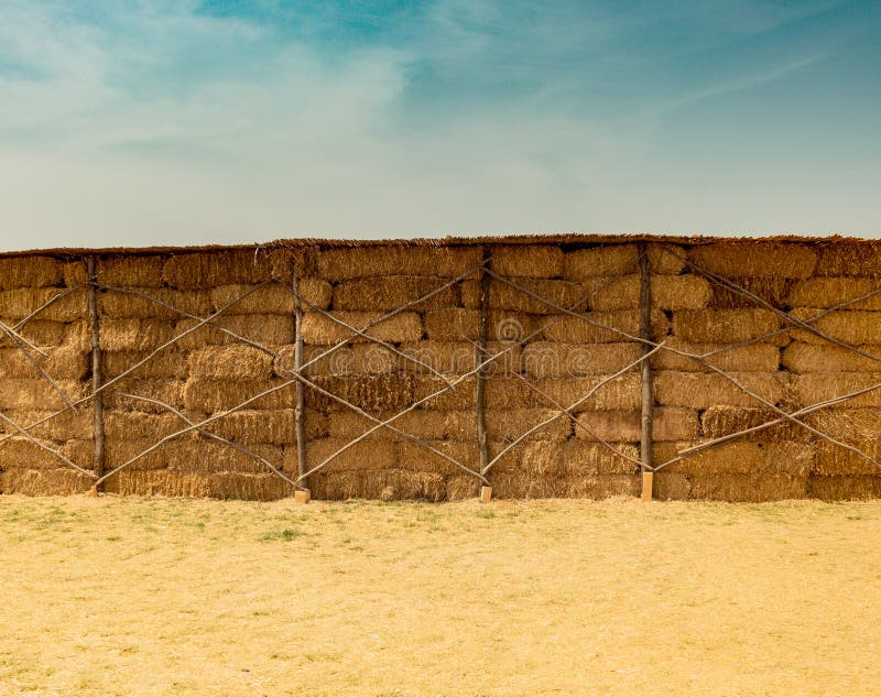 Hay bales stacks outdoors stock image. Image of stack - 167008039