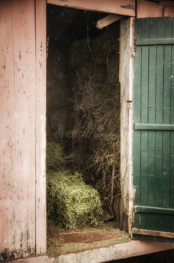 Hay Barn stock photo. Image of work, equestrian, food - 35430598