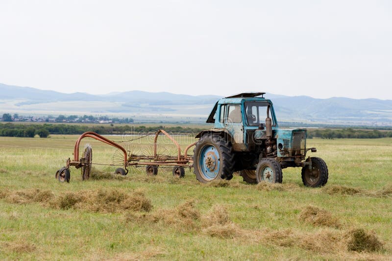 Hay harvesting stock image. Image of work, equipment - 13023085